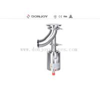 Quality DONJOY DN100 Sanitary pneumatic elbow tank bottom valve for sale