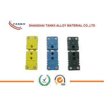 Quality Standard black J Type Thermocouple Connector plug with solid pin used for for sale