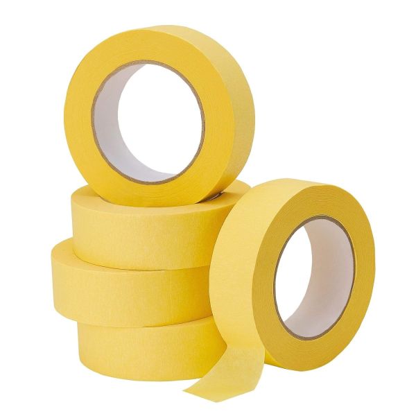 Quality Automotive Body Shop Crepe Painters Masking Tape With 120 Degree Temperature Resistance for sale