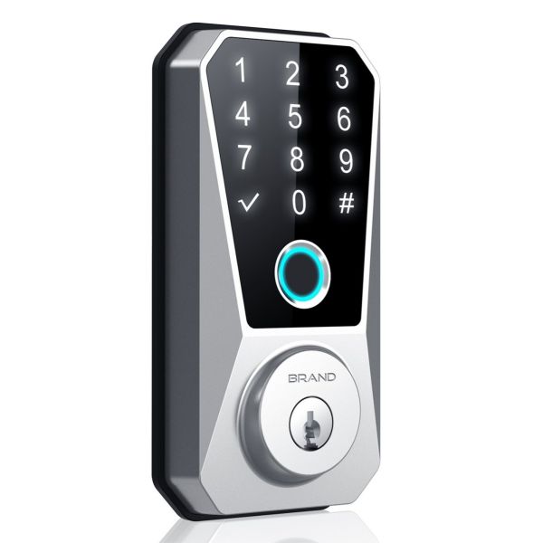 Quality Easy Installation Zinc Alloy European Fingerprint Digital Lock for Home Security for sale