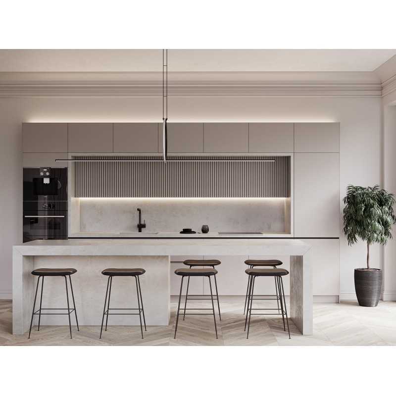 Modular cabinet system showing different door styles