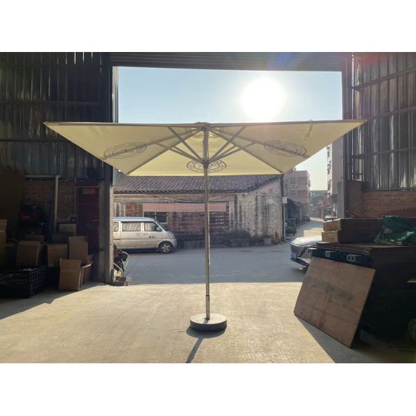 Quality Aluminum Frame Square Garden Umbrella with UV50 Protection and 280g Polyester for sale