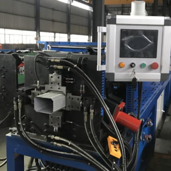 Quality Square Metal Downspout Roll Forming Machine Fully Automatic 1 Year Warranty for sale