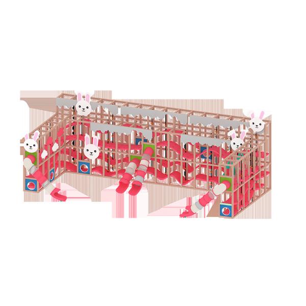 Quality Commercial Colorful Outdoor Playground Equipment Slide Climbing Structure For for sale