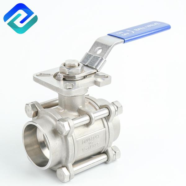 Quality Direct Mounting PN63 3PC Ball Valve EN 12266 Male Threaded Ball Valve for sale