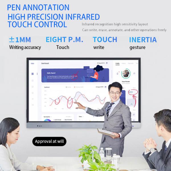 Quality 65 86 100 Inch Electronic Smart Interactive Whiteboard Classroom for sale