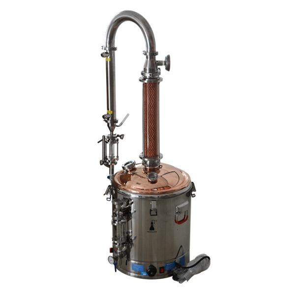 Quality Essential Oil Extractor Distillation Vacuum Steam Stainless Steel 25L for sale