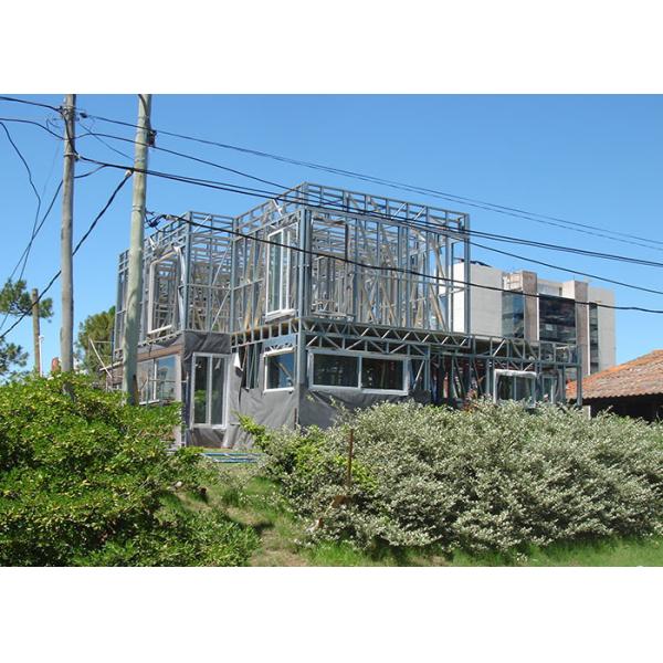 Quality CE Certificate Prefab Steel House , Light Steel Structure House Villa for sale