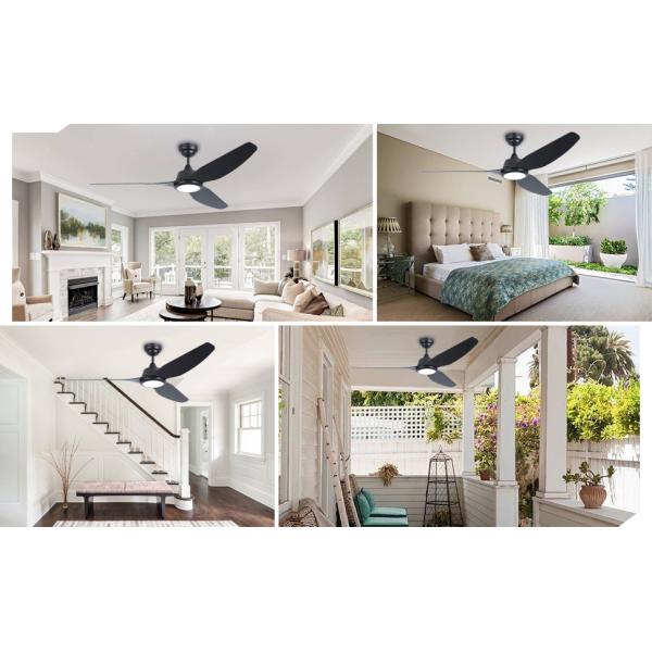 Quality 56 Smart Ceiling Fan Light with Alexa/Google Home Control for sale