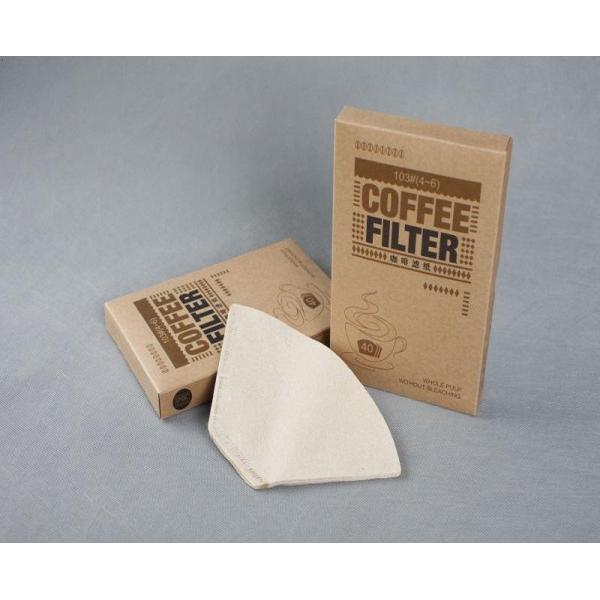 Quality Disposable Paper Pour Over Coffee Dropper Cone Coffee Filter 100 Pcs for sale