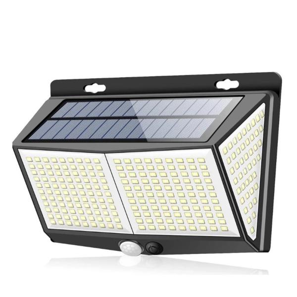 Quality 8W 288pcs LED Outdoor Super Bright Led Wall Mounted Solar Motion Sensor Light for sale