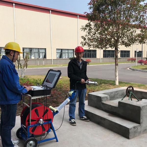 Quality Waterproof Portable Borehole Inspection Camera With Wheels Keyboard for sale