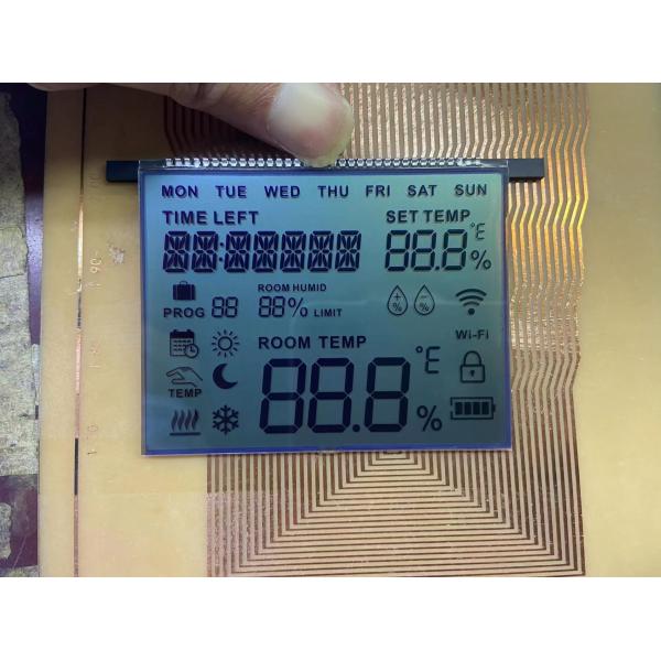 Quality OEM FSTN LCD Display Positive Mode Monochrome Graphic 12 O'clock Viewing Angle For Thermostat for sale