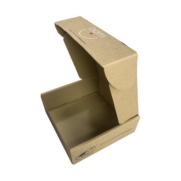 Quality Customs Corrugated Kraft Paper Box , Folding T Shirt Packaging Box for sale