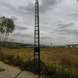 Quality 9M Guyed Telescopic Motorized or hand winch up Lattice Steel Towers for sale