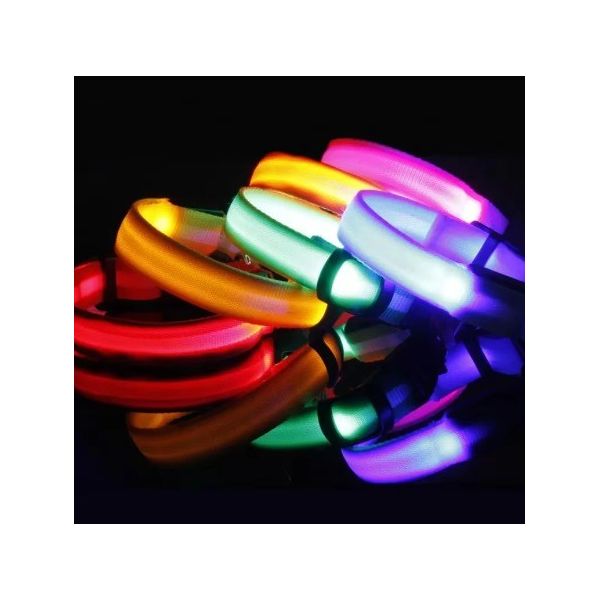Quality OEM/ODM Service Provided Custom Waterproof LED Pet Collar for Reflective Luminous Dog for sale