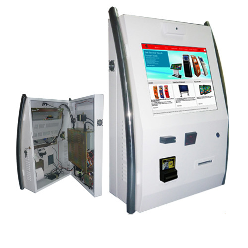 Quality LCD Wall Mounted Kiosk Machine One Way Bitcoin Atm With RFID Reader for sale