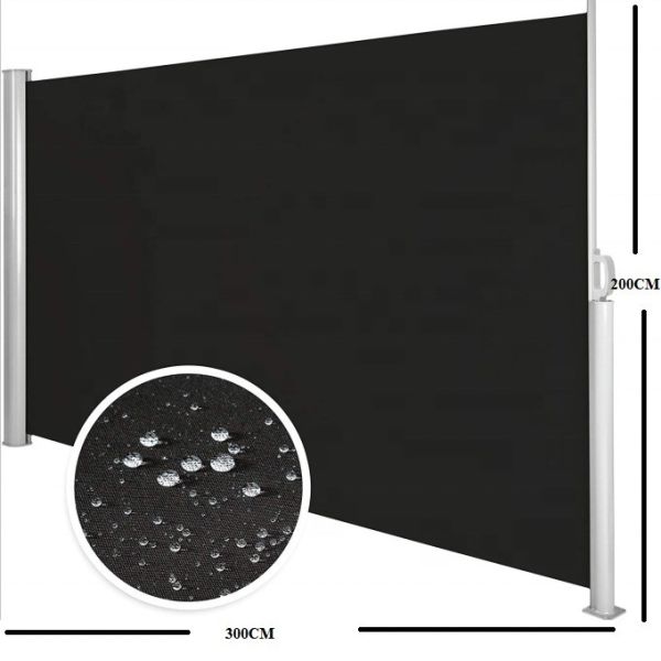 Quality Retractable Side Awning and Waterproof Privacy Divider for Outdoor Garden Terrace for sale