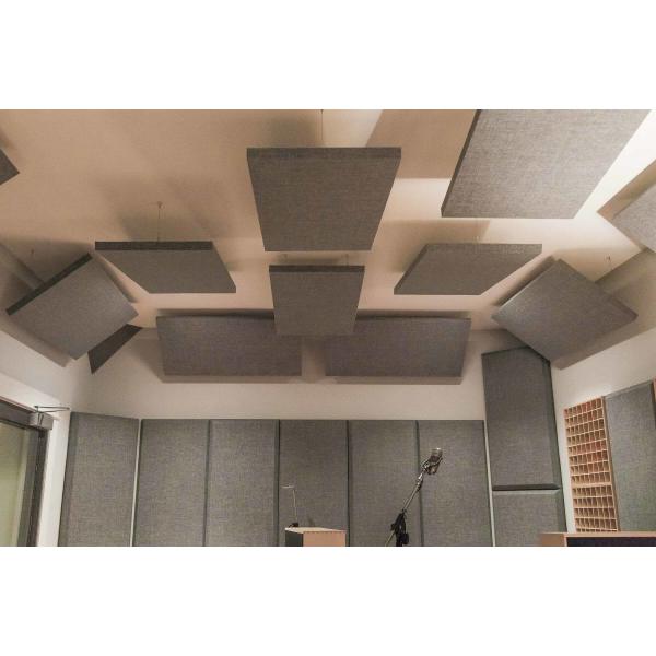 Quality Rectangle Baffle Sound Absorbing Fabric Wrapped Acoustic Panel for Studio Ceiling for sale