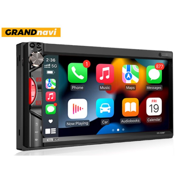 Quality Double Din MP5 Car Stereo Subwoofer Android Auto Mirror Link Car Stereo RDS FM AM for sale