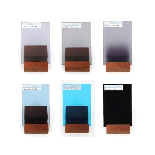 Quality Customized Euro Grey Blue Colored Laminated Glass Weather Resistant 6.38mm Thickness for sale