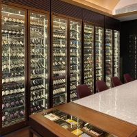 Quality Temperature Controlled Wine Fridge Decorative Metalwork For Restaurant for sale