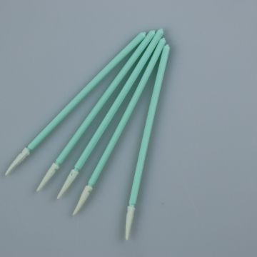 Quality 75mm Cleanroom Lint Free Preciosion Mini Pointy Foam Tip Swab for Slot Clean for sale