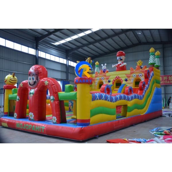 Quality OEM Accepted Children's Inflatable Bounce House with Slide and Water Park for sale