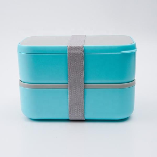 Quality 2000ml Plastic Food Grade Original Kids Stackable Lunch Bento Box Set with Bag for sale