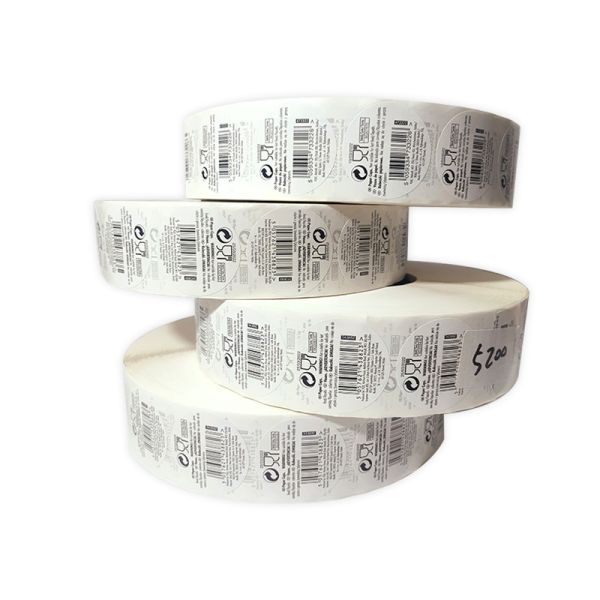 Quality Qr Code Reminder Pvc Label Sticker Round White OEM for sale