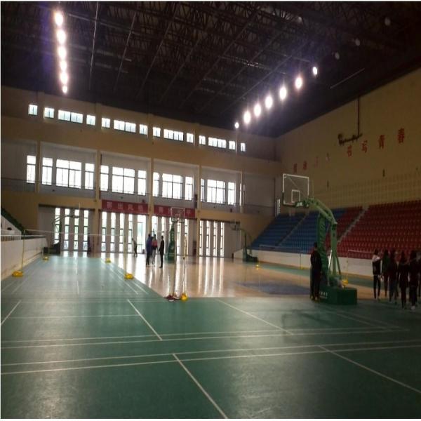 Quality Prefabricated Stadium Steel Structure Gymnasium Single Slope Multi Span for sale