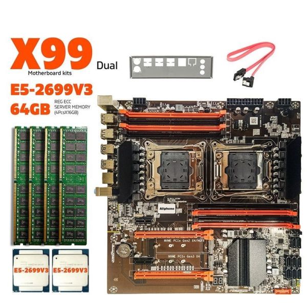 Quality Customized X99 Motherboard With 64GB DDR4 2133MHz Server Memory Combo Kit And PCI-Express X16 Ports for sale