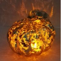 Quality Pumpkin Lantern Antique Glass Candle Holders For Halloween for sale