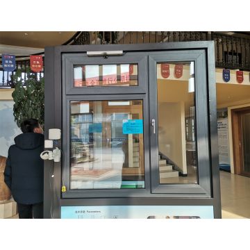 Quality Customized Anthracite Sash Tilt And Turn UPVC Window Tempered Double Glass for sale
