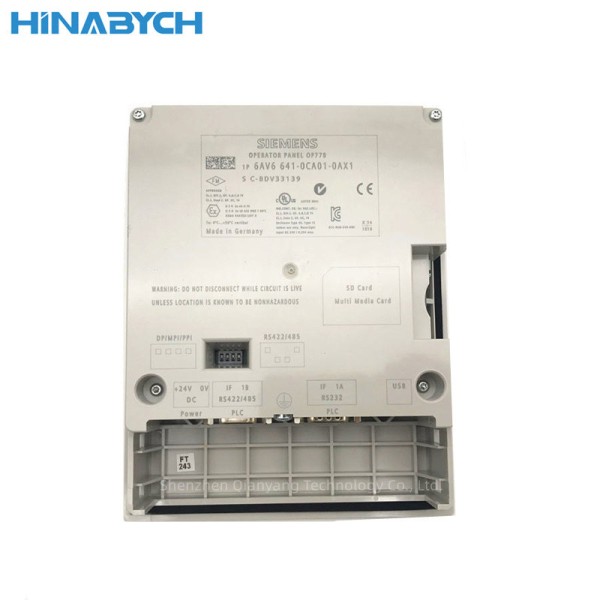 Quality Touch Screen Siemens 6AV6641-0ca01-0ax1 Simatic Operator Panel 4.5" Display for sale