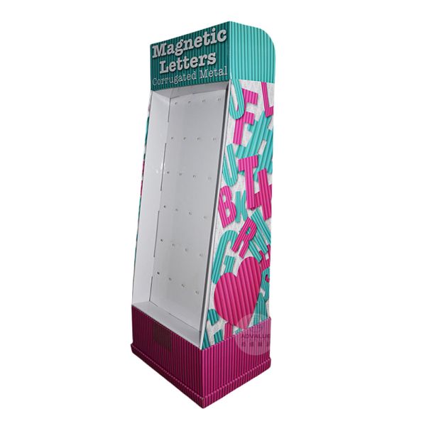 Quality FSC Approved Cardboard POS Display Stands With Plastic / Metal Hooks for sale