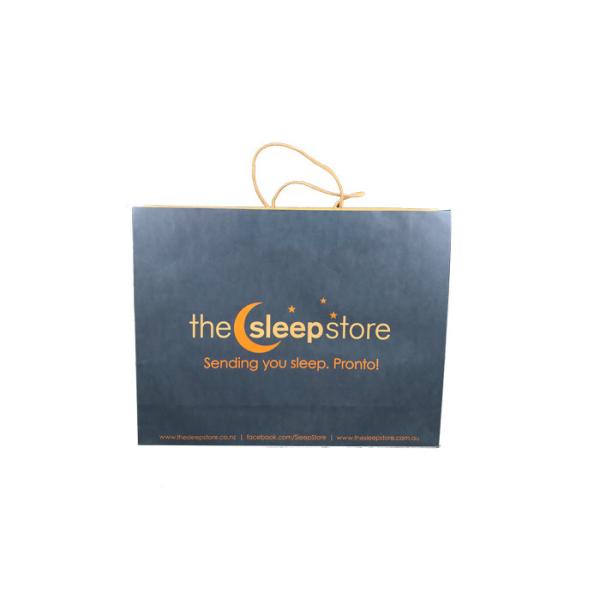 Quality Sustainable Large Eco Paper Packaging , Square Bottom Paper Bag CE Certification for sale