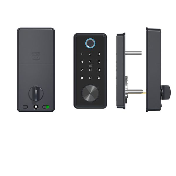 Quality Zinc Alloy Security Ttlock Door Fingerprint Electronic Smart Lock For Hotel Apartment for sale
