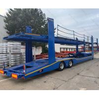 Quality Europe Style Car Transport Carrier Semi Car Trailer 2 Axles Zinc Sinkers for sale