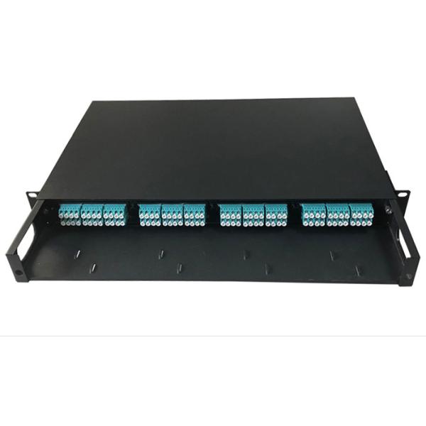 Quality MTP / MPO Fiber Optic Patch Panel High Density 1U 19 Inch 96 Cores for sale