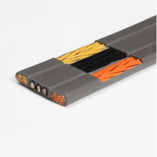 Quality Type YFFBPG Flat Cable 3X16 24X1.5, 3X15P Power And Control Cable For Crane Reeling System for sale