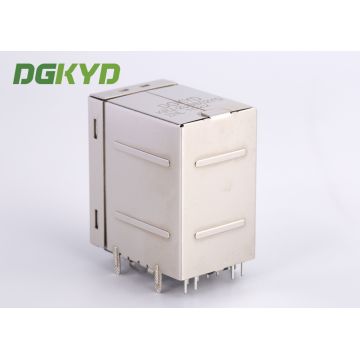 Quality Cat3 RJ45 Connector Stack Over Dual USB 2.0 A Type With Y/G Led for sale