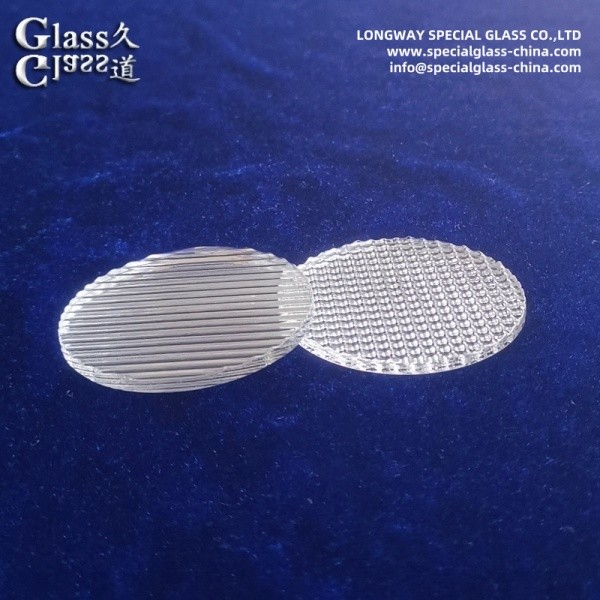 Quality OEM Borosilicate Linear Glass Spread Lens For Lighting Fixtures for sale