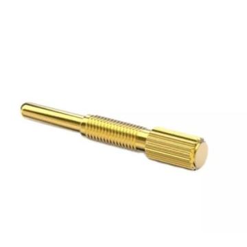 Quality 10mm Brass Gold Plated Threaded POGO Pins Fixtures C2700 for sale