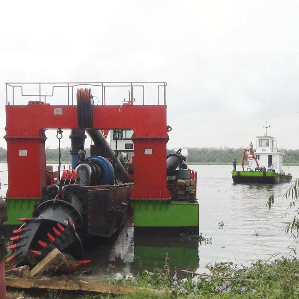 Quality Over 25m Depth Sea Sand Cutterhead Suction Dredge Driven By Diesel Engine for sale