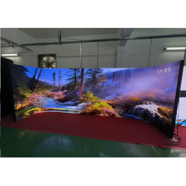Quality Curved Shopping Mall LED Screen with MEANWELL Power Supply and SMD PH4.81mm for sale