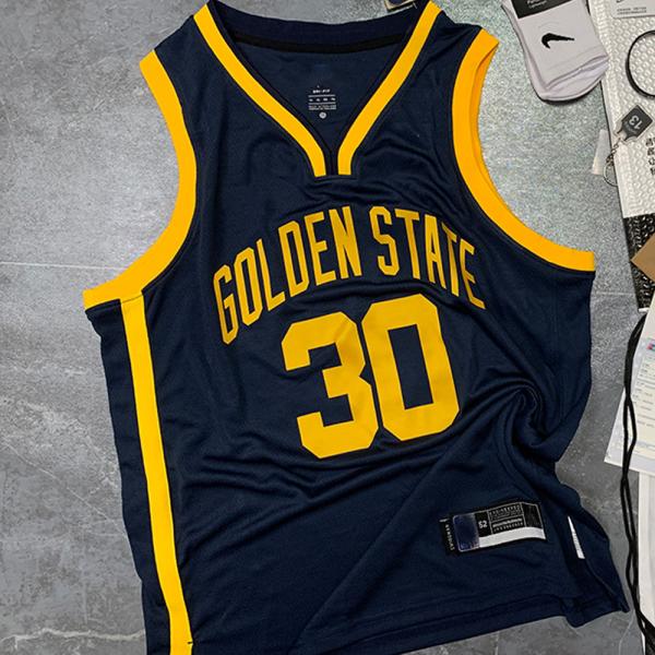 Quality 30 NBA Curry Black Basketball Jersey 100% Polyester for sale