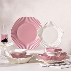 Quality 12 Person Party Tableware Table Decorations 16 Pcs Ceramic Dinner Set Nordic for sale