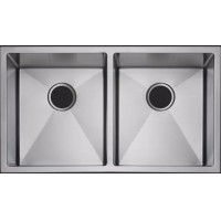 Quality Square Undermount Stainless Steel Kitchen Sink / Double Bowl Topmount Home for sale