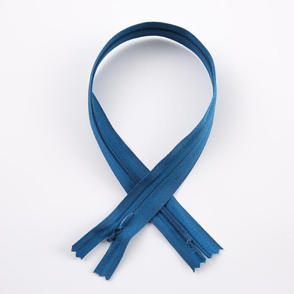Quality Semi Auto Lock Functional Zipper #3 Nylon Invisible Garment Zipper for sale